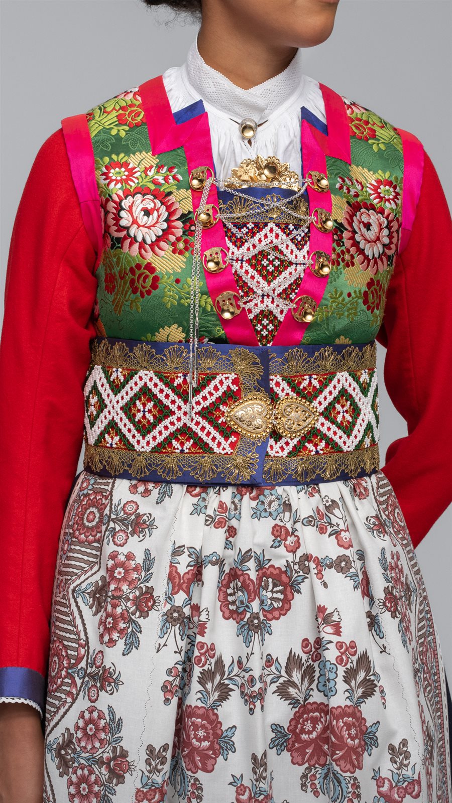 Perlebelte til Fusa rekonstruert bunad - Norsk Flid nettbutikk og bunader