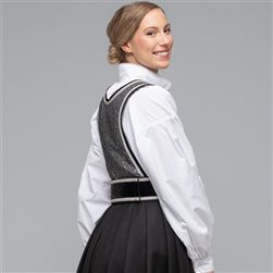 Alexandra grå med sort skjørt - Trøndelag - Festdrakter - Norsk Flid ...