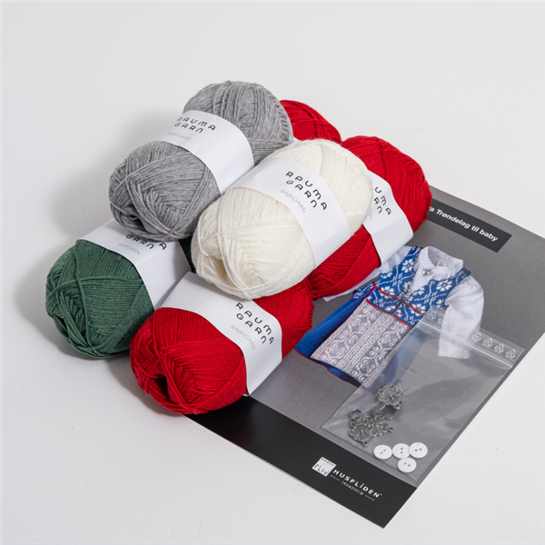 Strikkepakke bunad fra Trøndelag til baby - Norsk Flid nettbutikk og ...